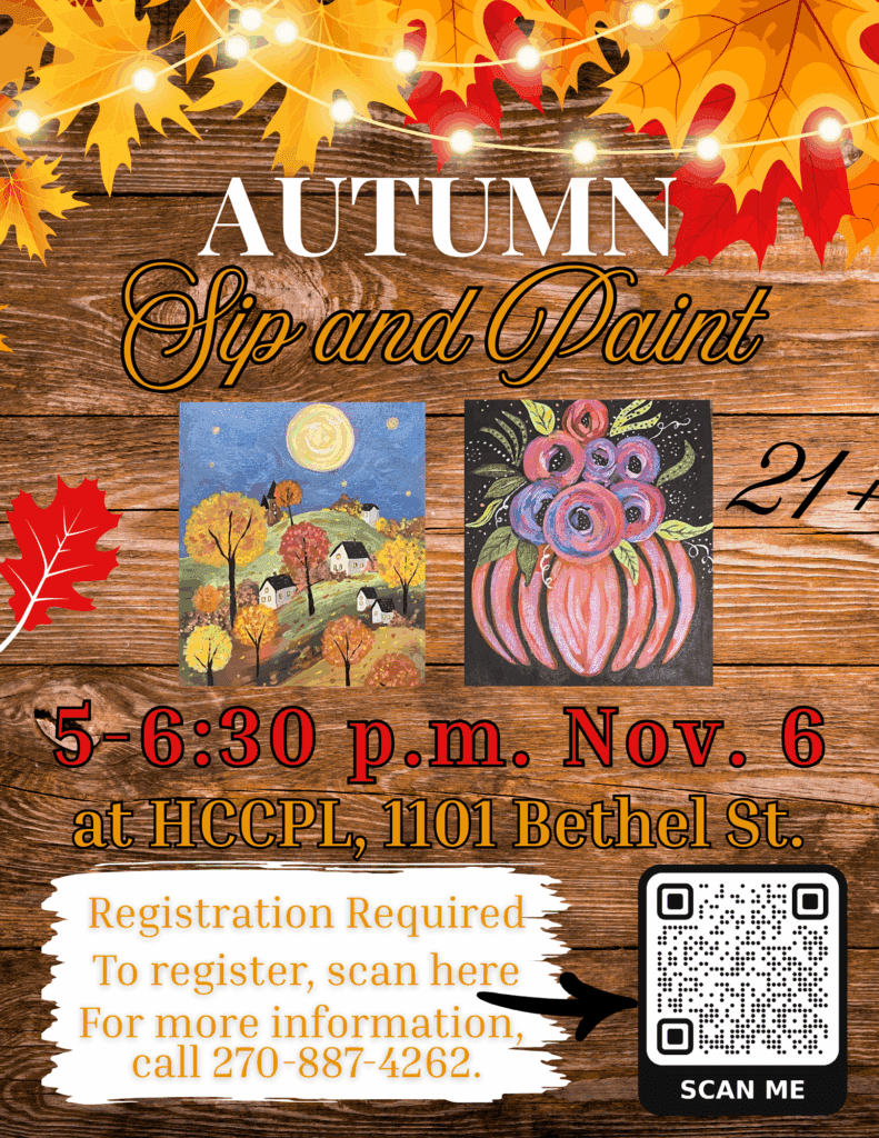 Autumn Sip and Paint - Hopkinsville-Christian County Public Library